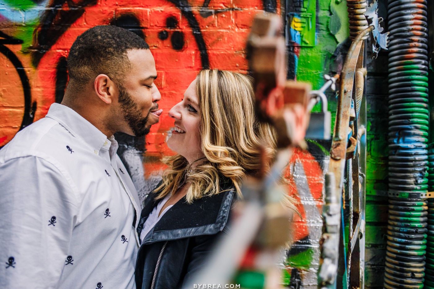 Katie + Jamel | Graffiti Alley + Federal Hill Engagement Session ...