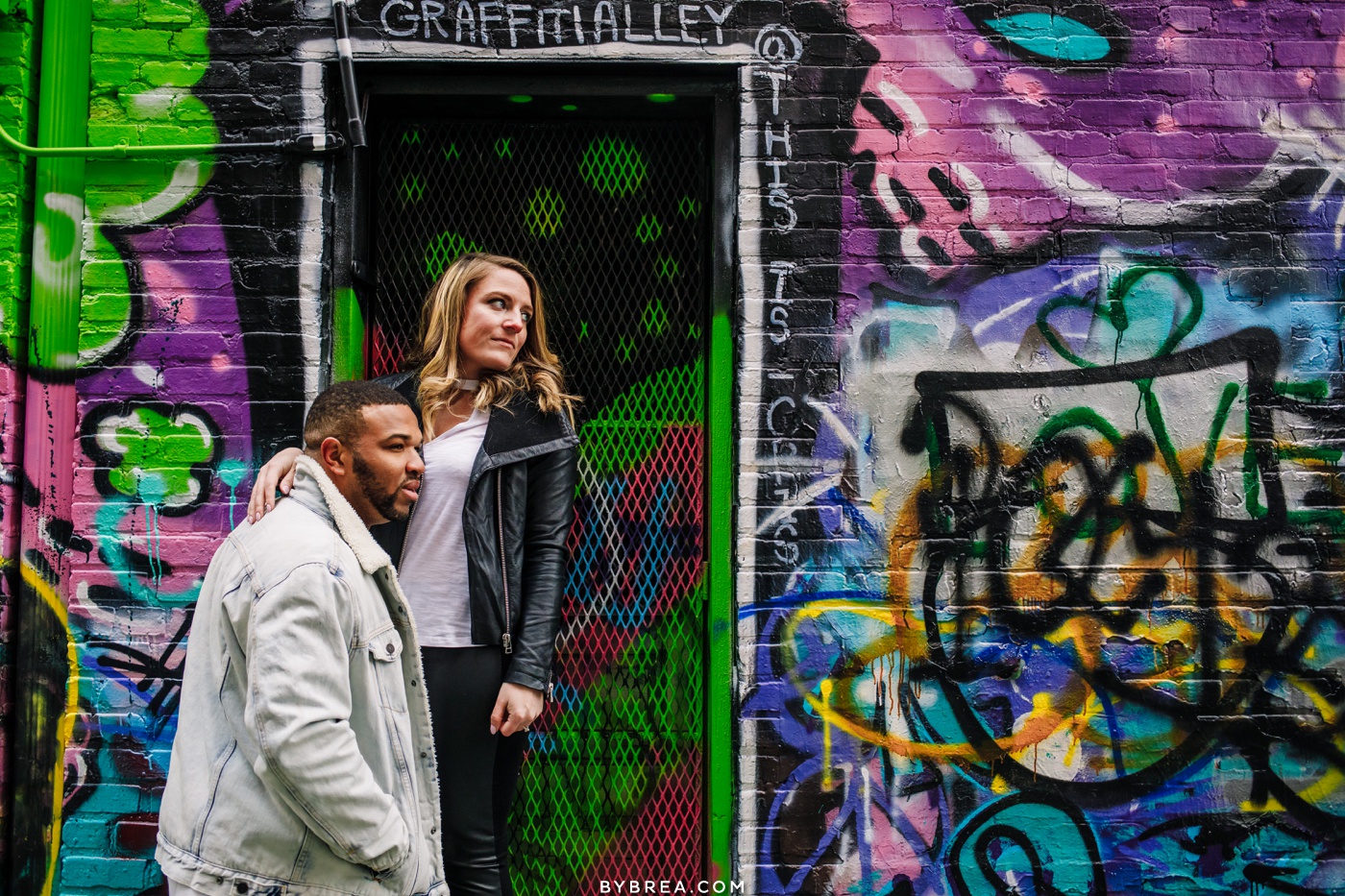 Katie + Jamel | Graffiti Alley + Federal Hill Engagement Session ...