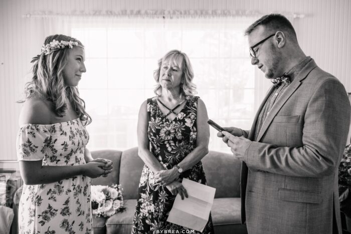 Brooke + Brian | Intimate Wedding at Gram's House | Photography by Brea ...
