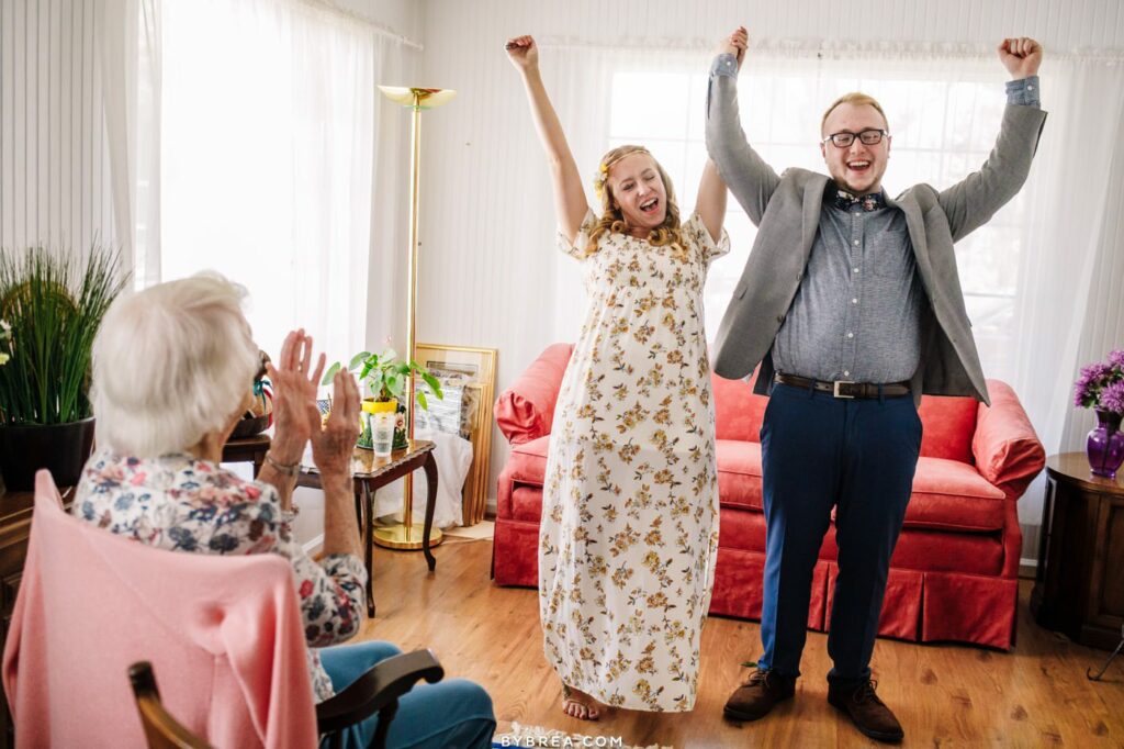 Brooke + Brian | Intimate Wedding at Gram's House | Photography by Brea ...