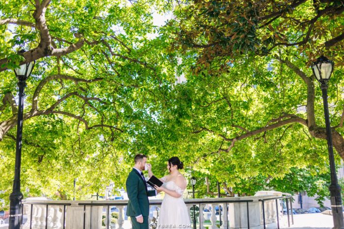 Faith + Drew | George Peabody Library Wedding Photos | Baltimore, MD